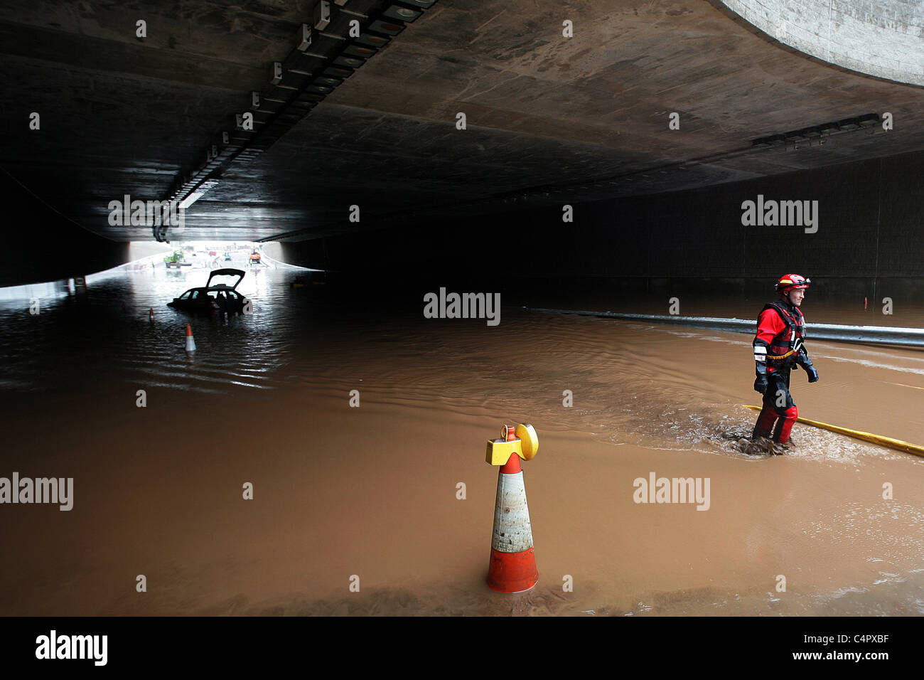 The Westlink road in Belfast, Northern Ireland is a dual carriageway ...