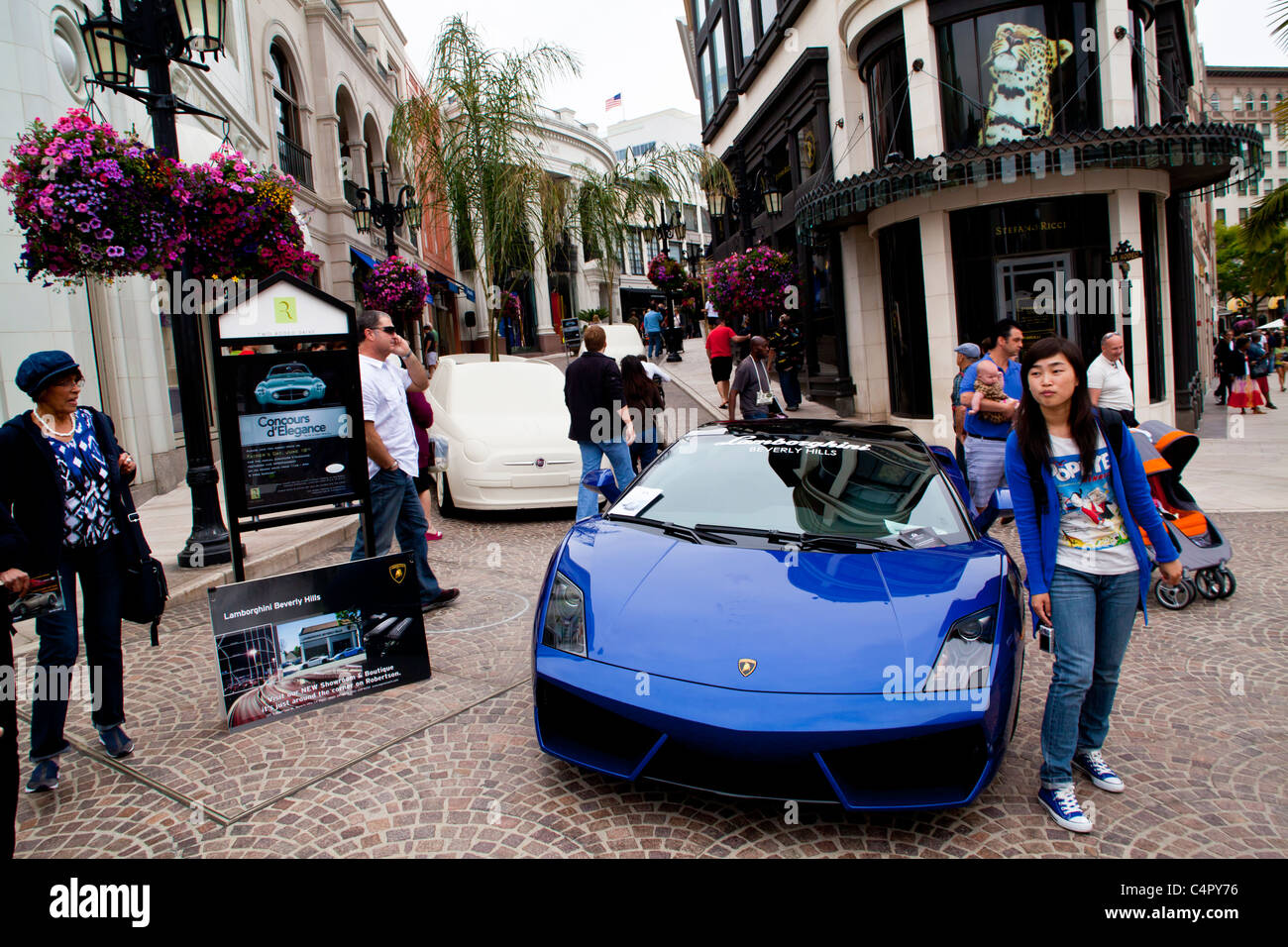 shops on Via Rodeo off of Rodeo Drive in Beverly Hills California in ...