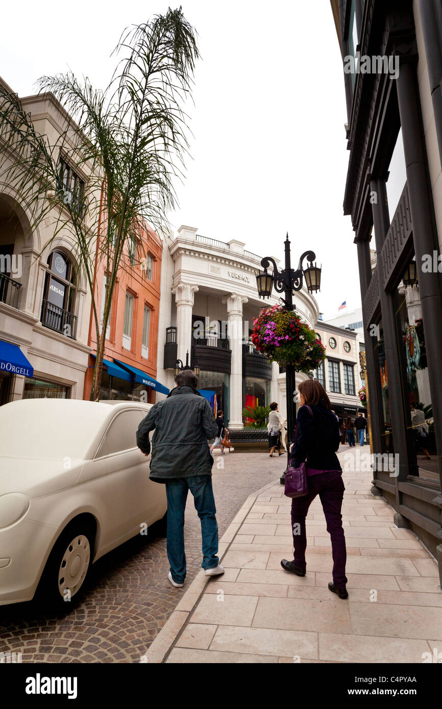 shops on Via Rodeo off of Rodeo Drive in Beverly Hills California in ...
