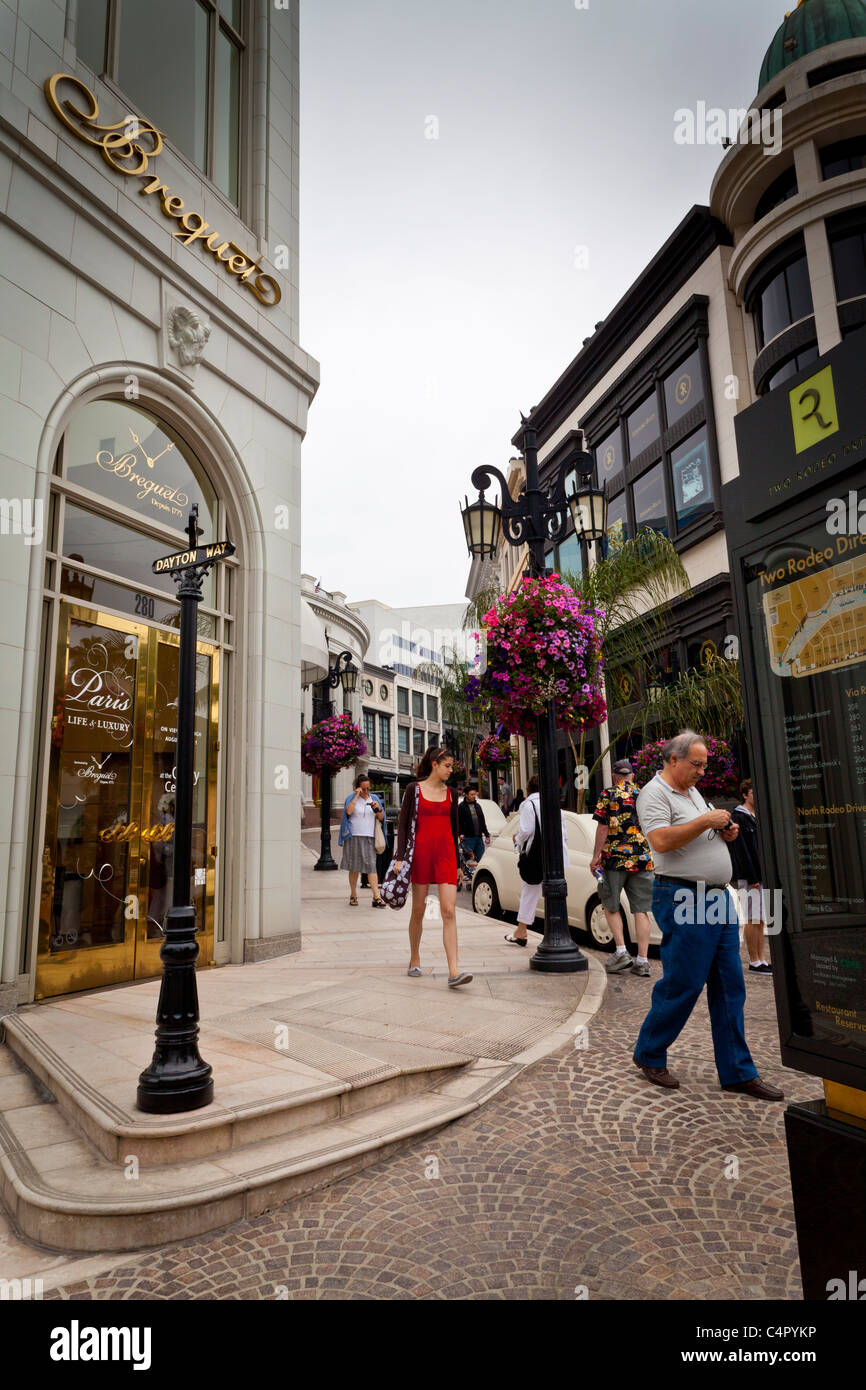 Via Rodeo just off of Rodeo Drive in Beverly Hills California during ...