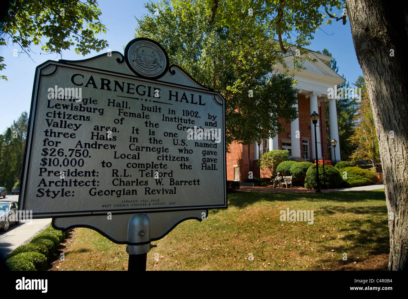 Carnegie Hall , a performing arts center in Lewisburg, West Virginia ...