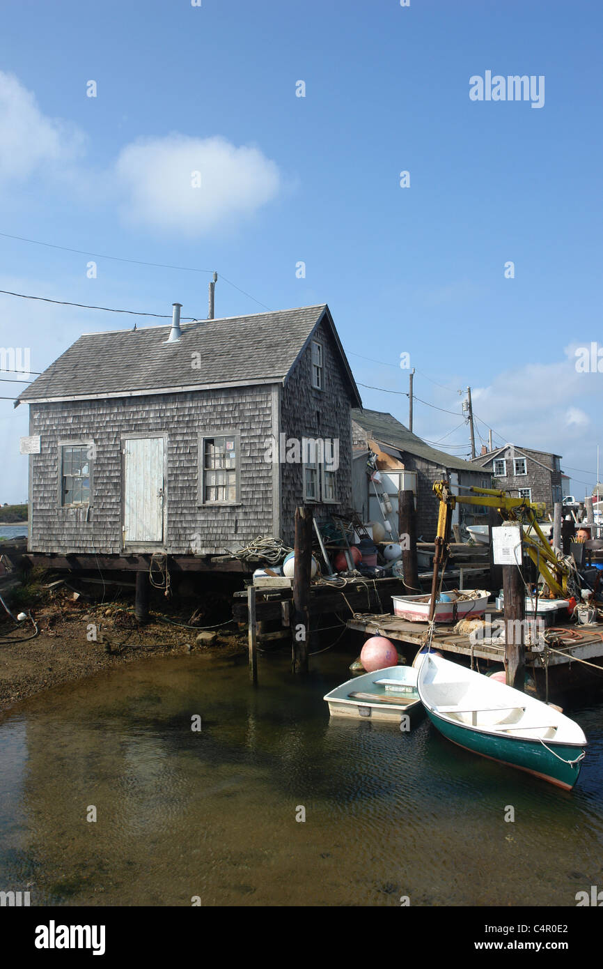 Boat in Menemsha Stock Photo - Alamy