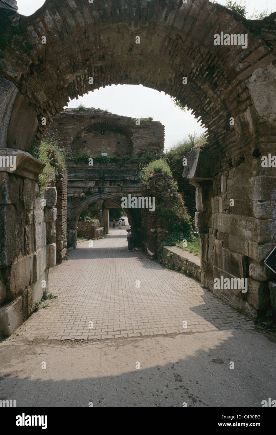 Inner gate dedicated to Hadrian (123 AD), outer gate is Byzantine ...