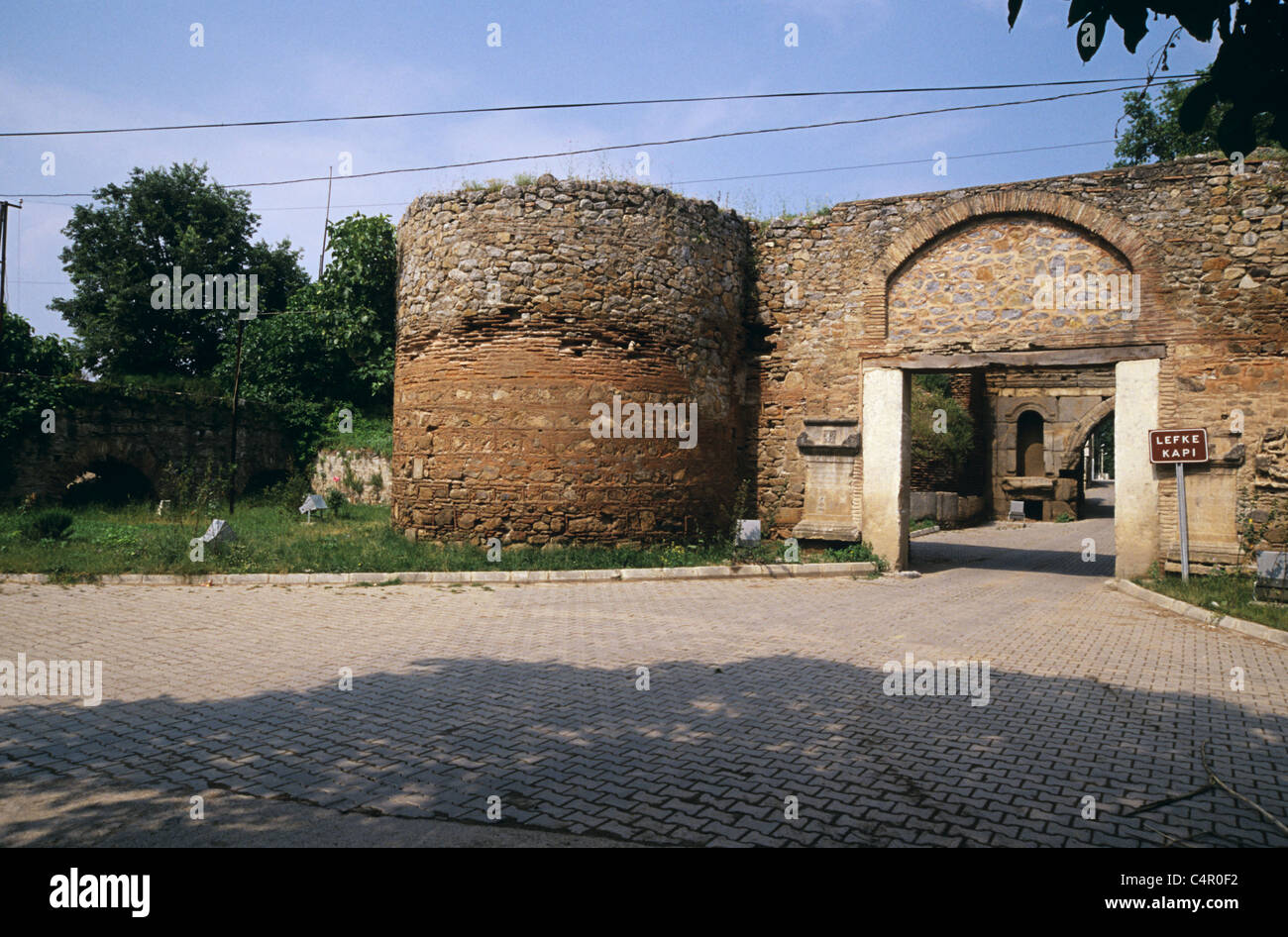 Lefke Kapı, Byzantine fortifications, İznik, Turkey 000530 2204 Stock ...