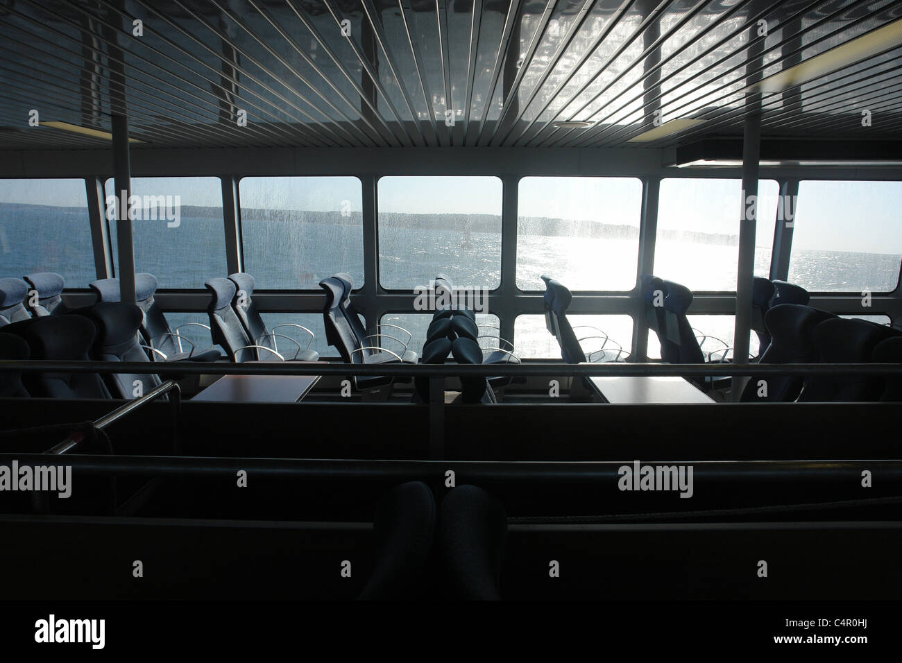 Interior of ferry Stock Photo - Alamy