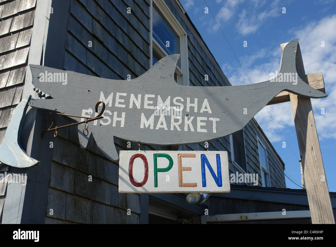 Menemsha Fish Market Stock Photo - Alamy