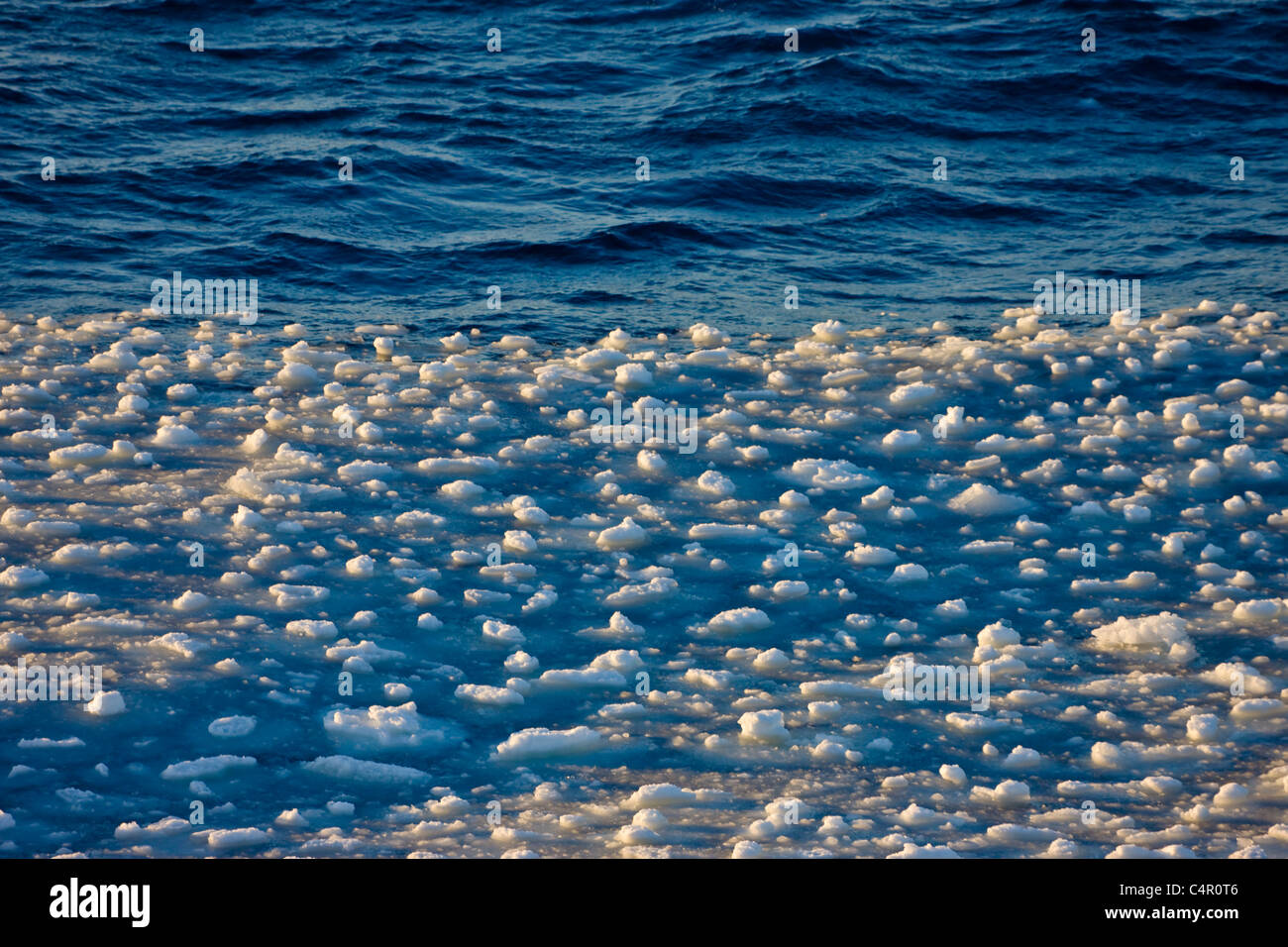 Floating ice blocks pattern, Antarctica Stock Photo - Alamy