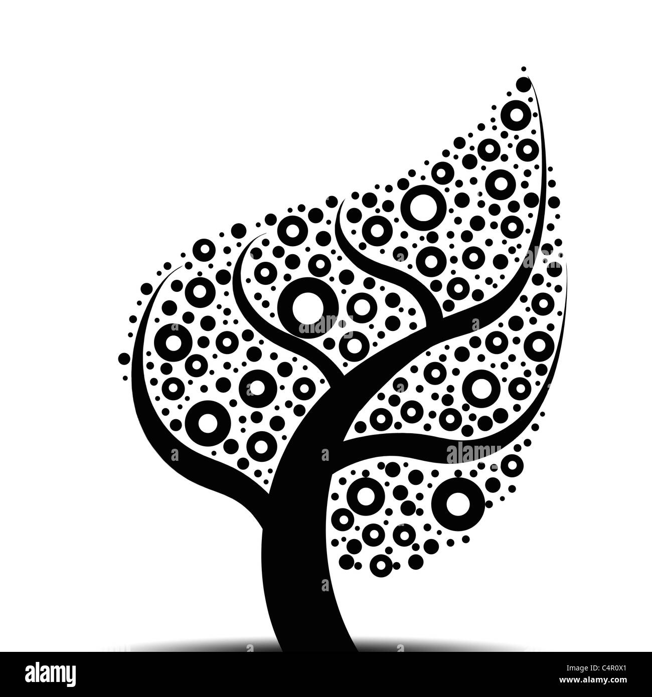 Beautiful abstract art tree on white background Stock Photo - Alamy