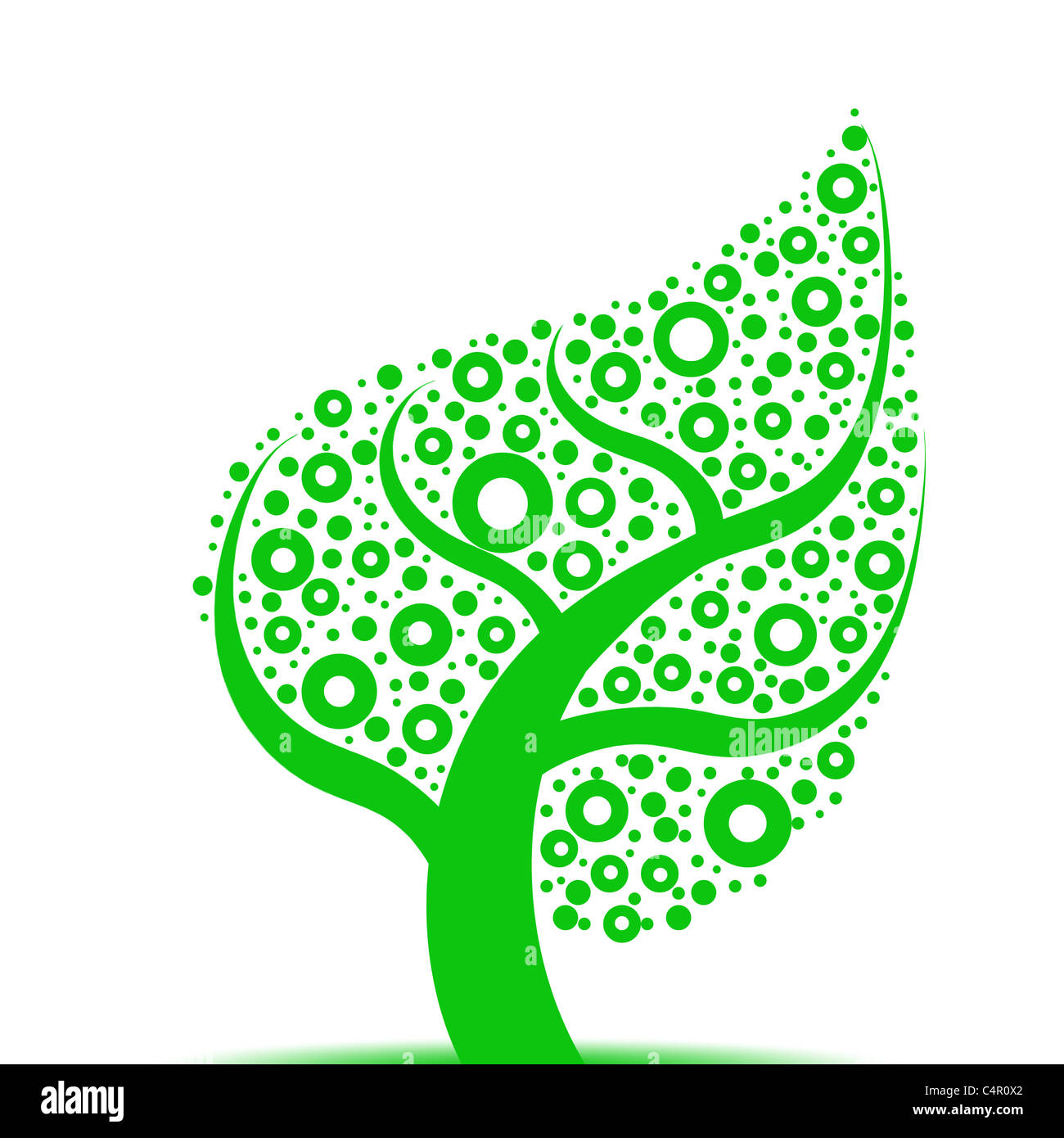 Beautiful abstract art tree on white background Stock Photo - Alamy