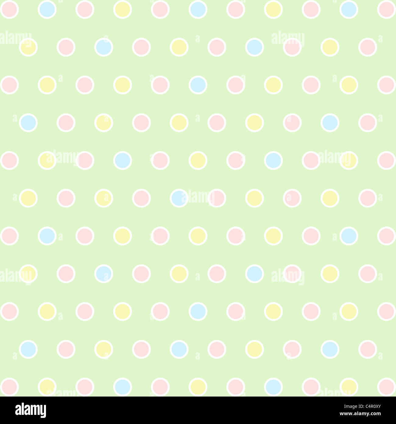 Seamless pattern of colorful polka dots background Stock Photo - Alamy