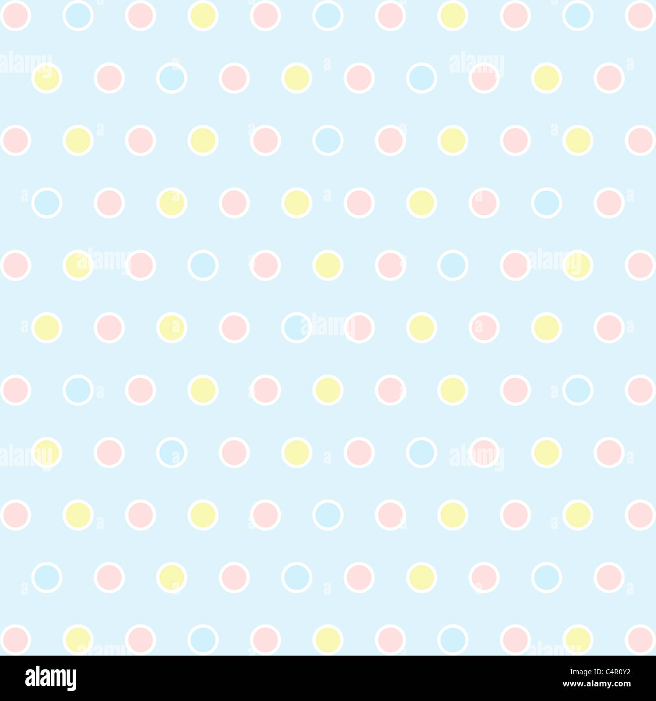 Seamless pattern of colorful polka dots background Stock Photo - Alamy