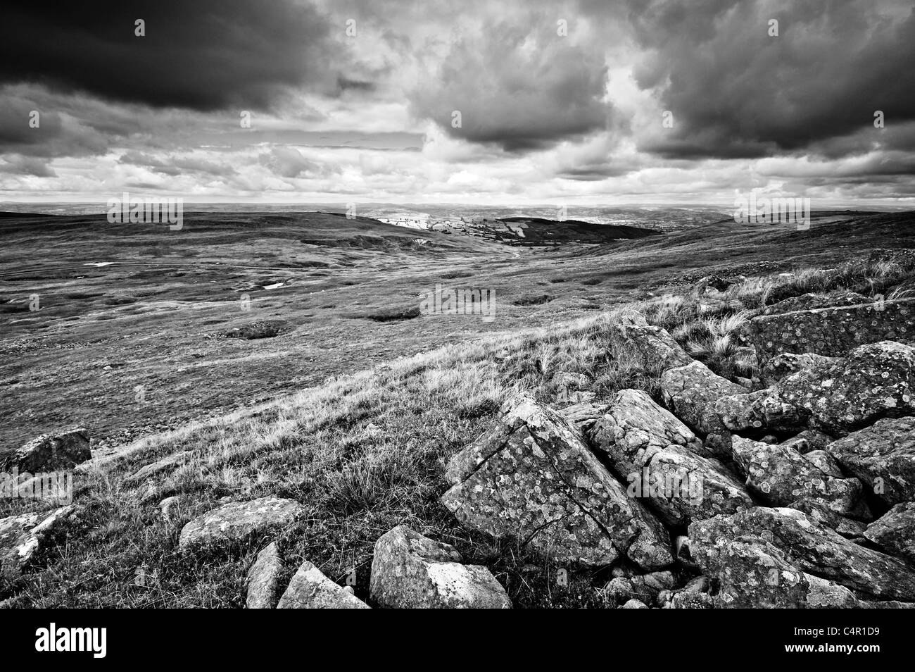 Moel Gornach, Black Mountain, Brecon Beacons National Park, Wales Stock ...