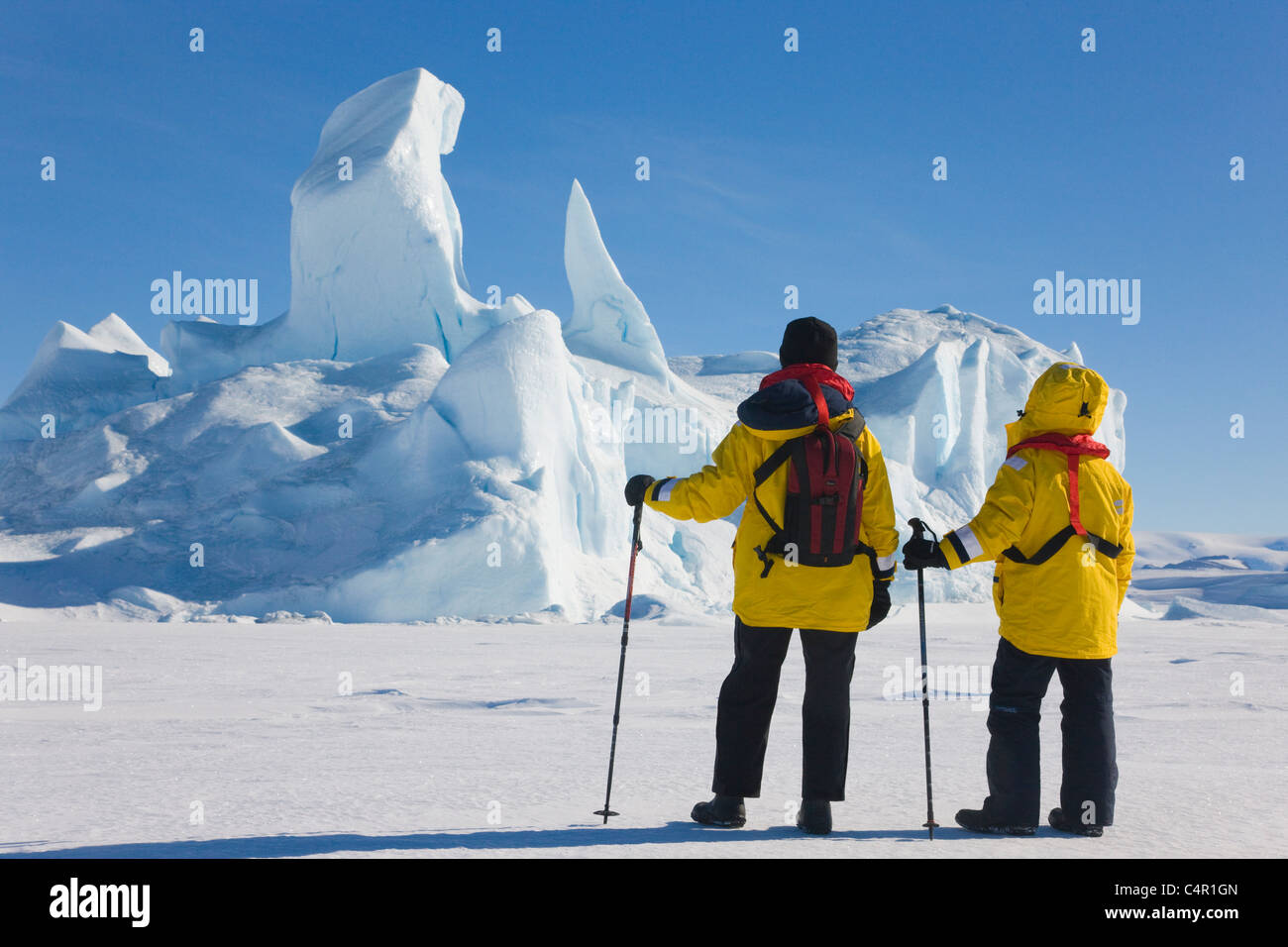 Tourists with iceberg, Snow Hill Island, Antarctica Stock Photo - Alamy