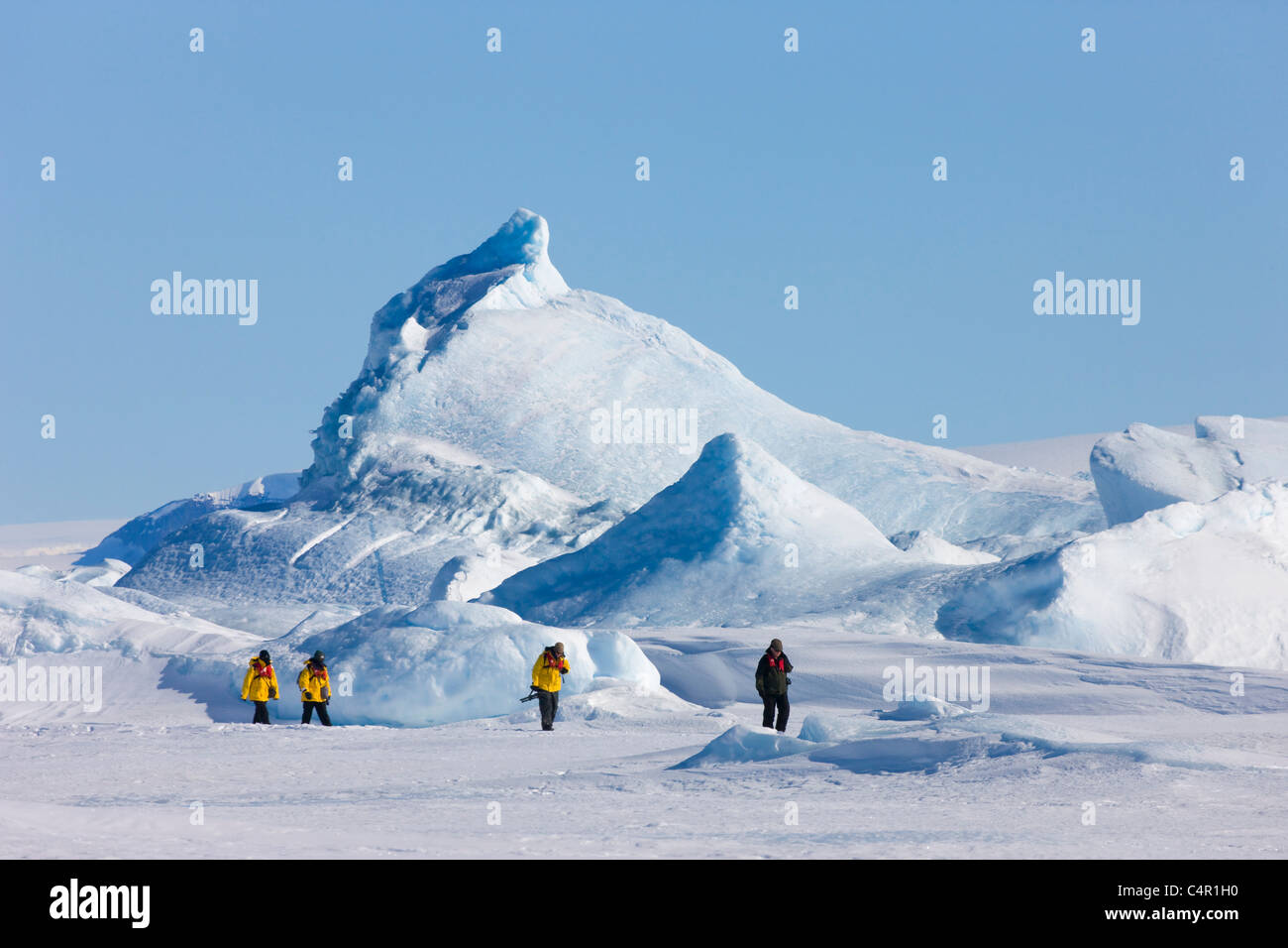 Tourists with iceberg, Snow Hill Island, Antarctica Stock Photo - Alamy