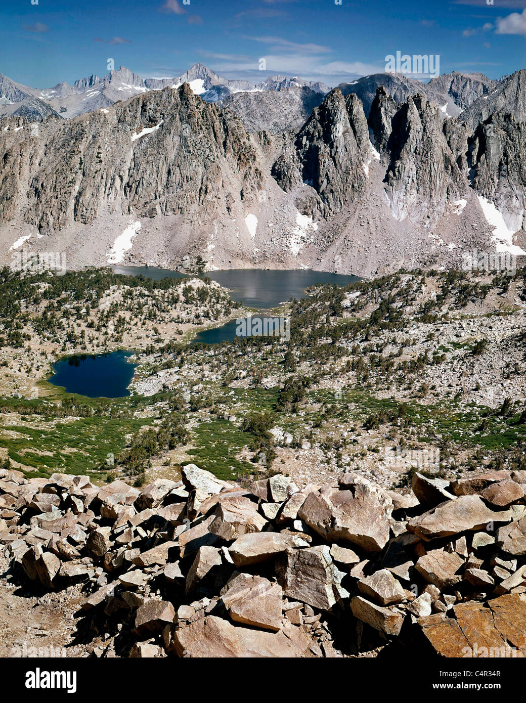 Kearsarge Lakes, Kings Canyon National Park, California, USA Stock ...