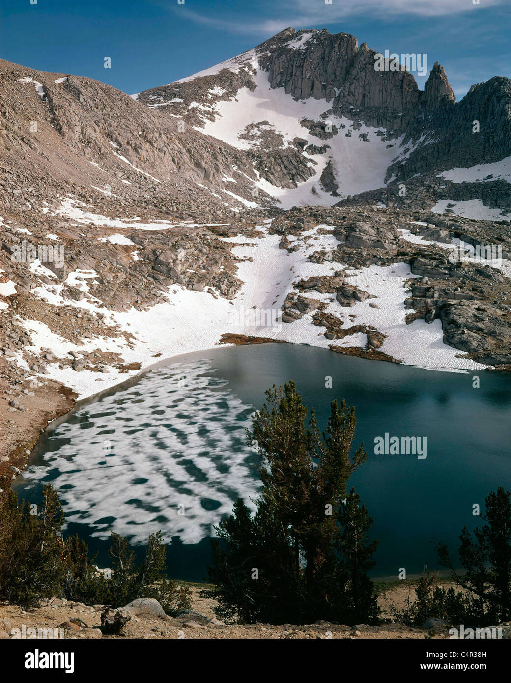 Trail Lake, Mono Pass, John Muir Wilderness, California, USA Stock ...