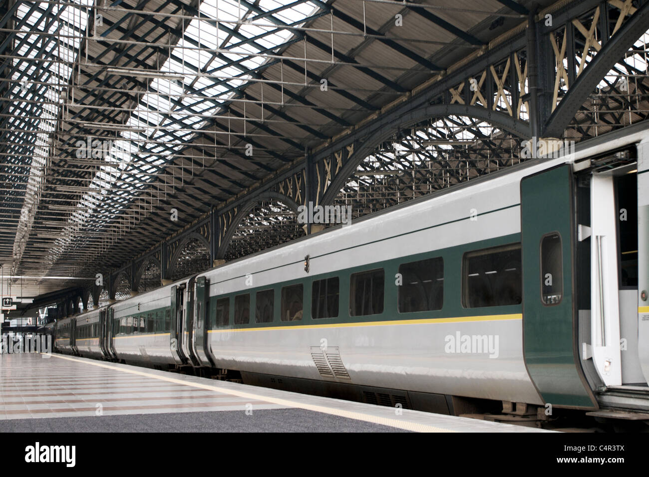 Train platform, Dublin, County Dublin, Ireland Stock Photo - Alamy
