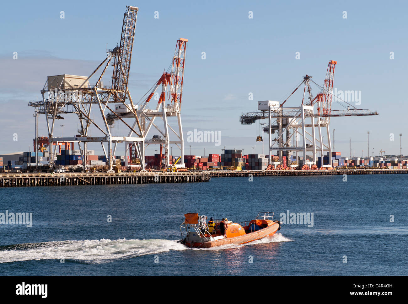 Australian Customs patrol boat, Fremantle port, Western Australia Stock ...