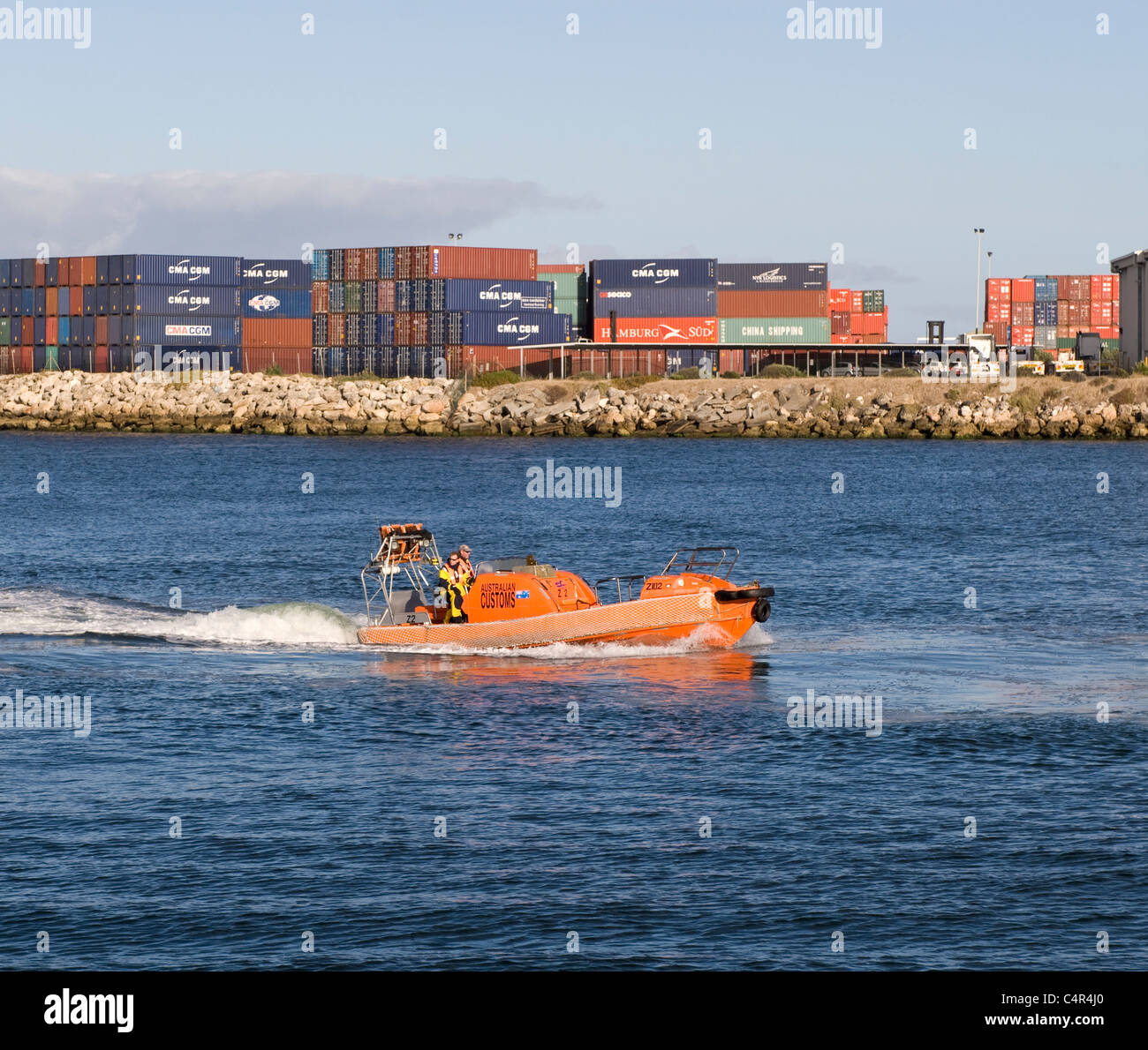 Australia customs boat hi-res stock photography and images - Alamy