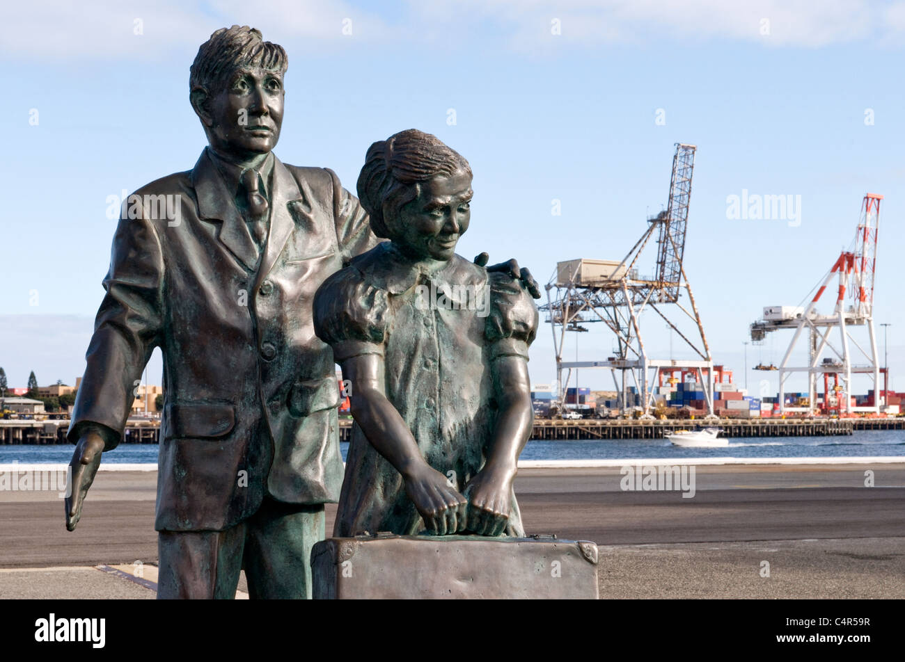 "Monument To The Immigrants", bronze statues of child migrants ...