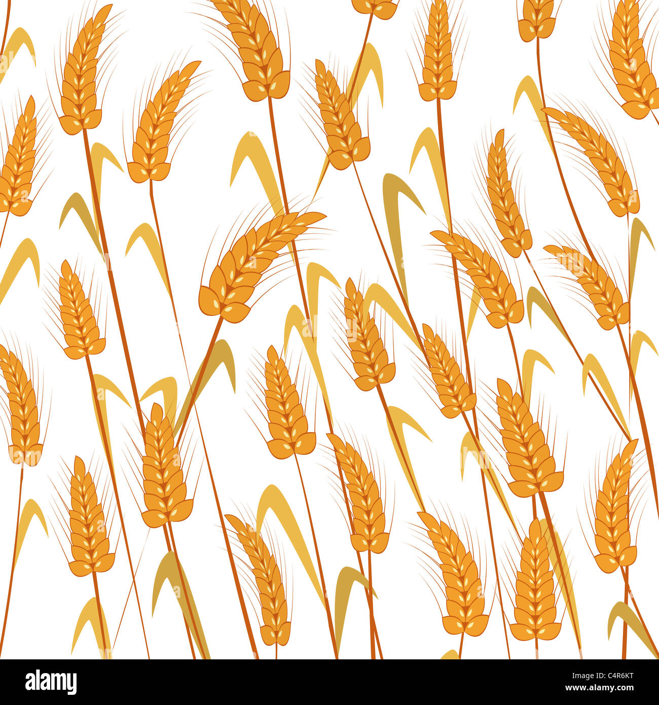 Wheat background. Isolated and grouped objects over white Stock Photo ...