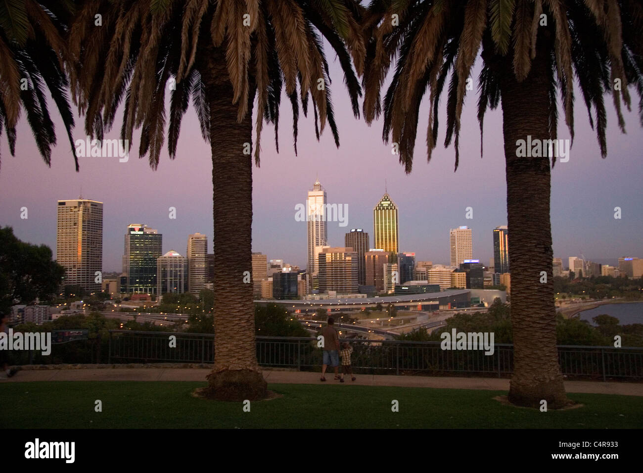 Perth skyline from queens park hi-res stock photography and images - Alamy