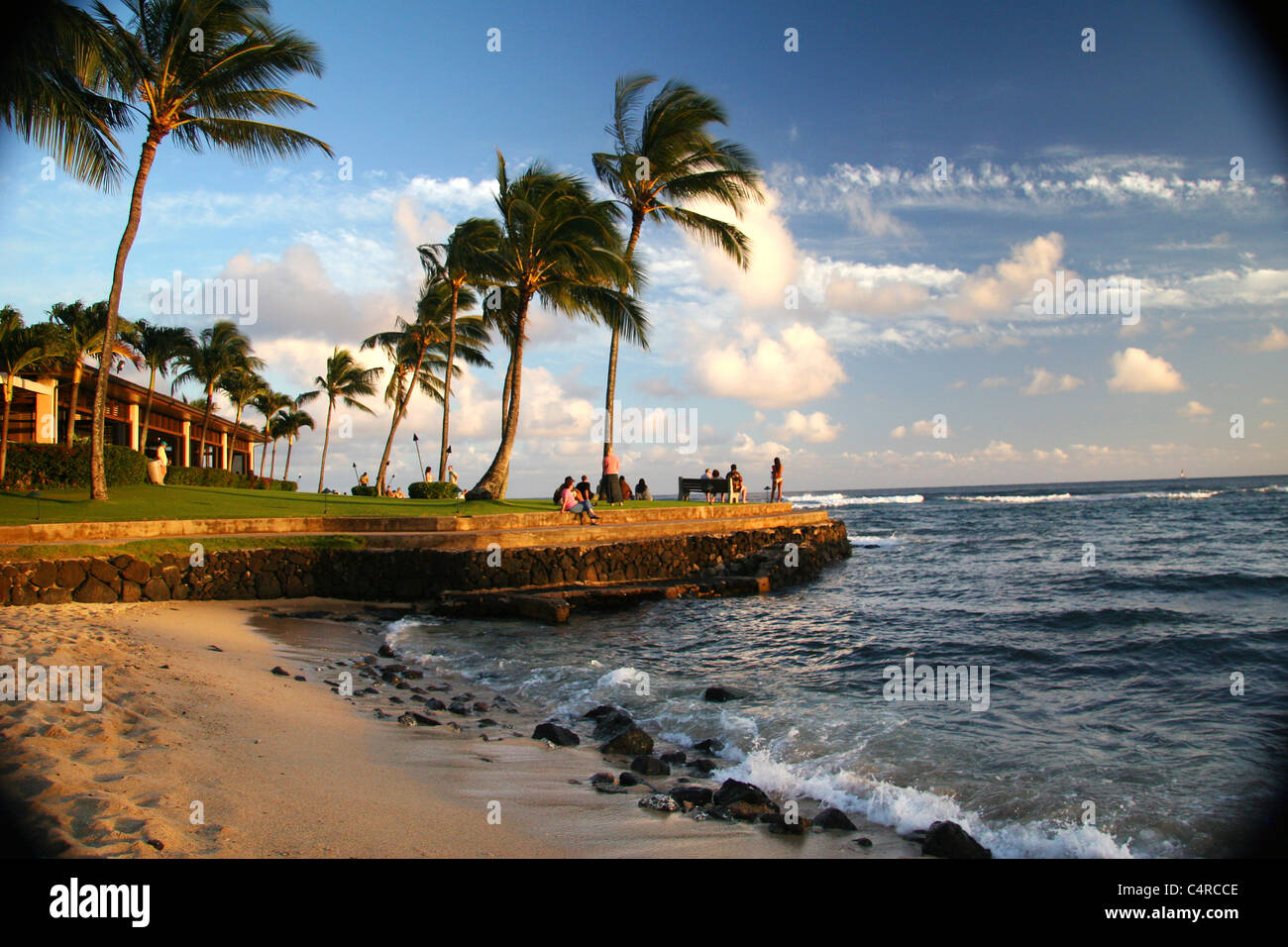 Lawai Beach sunset, Kauai, Hawaii, USA Stock Photo - Alamy