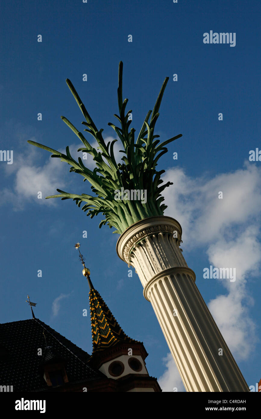 The commemorative column for the peaceful revolution in 1989 at the ...