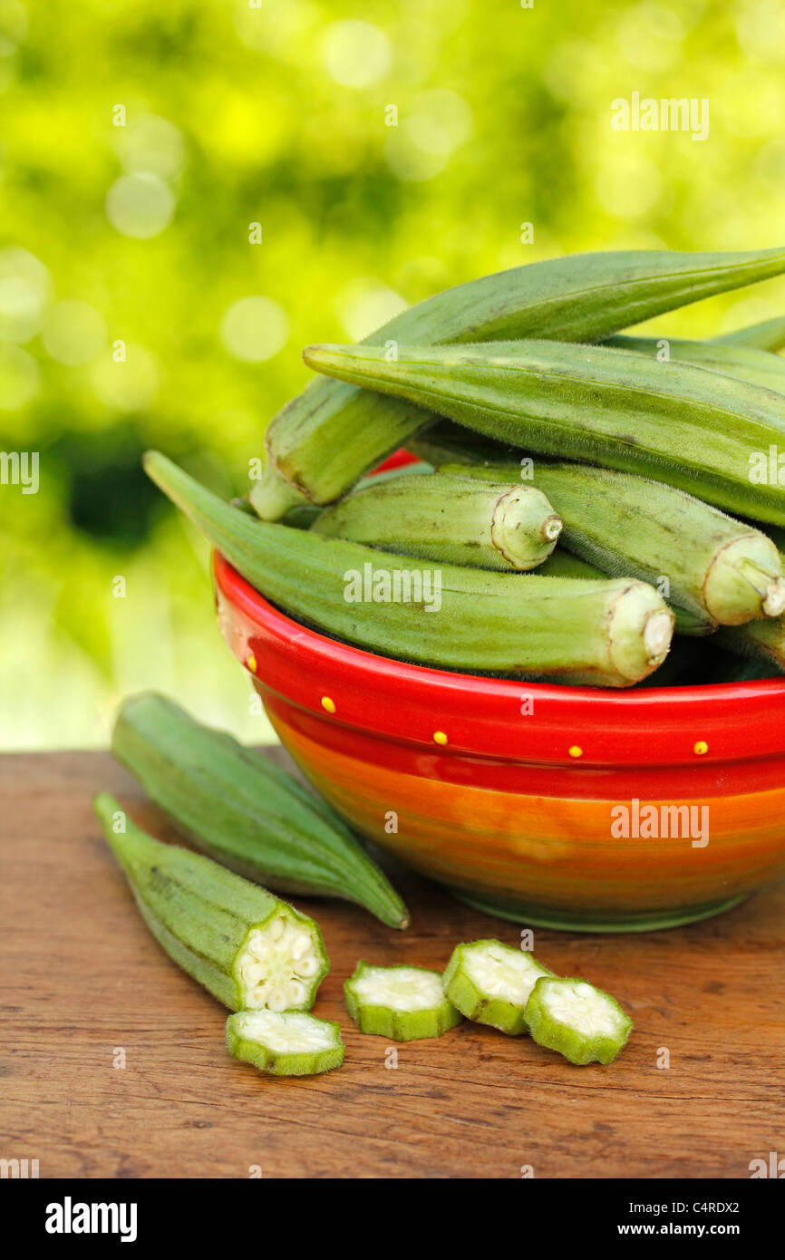 Okras abelmoschus esculentus hi-res stock photography and images - Alamy