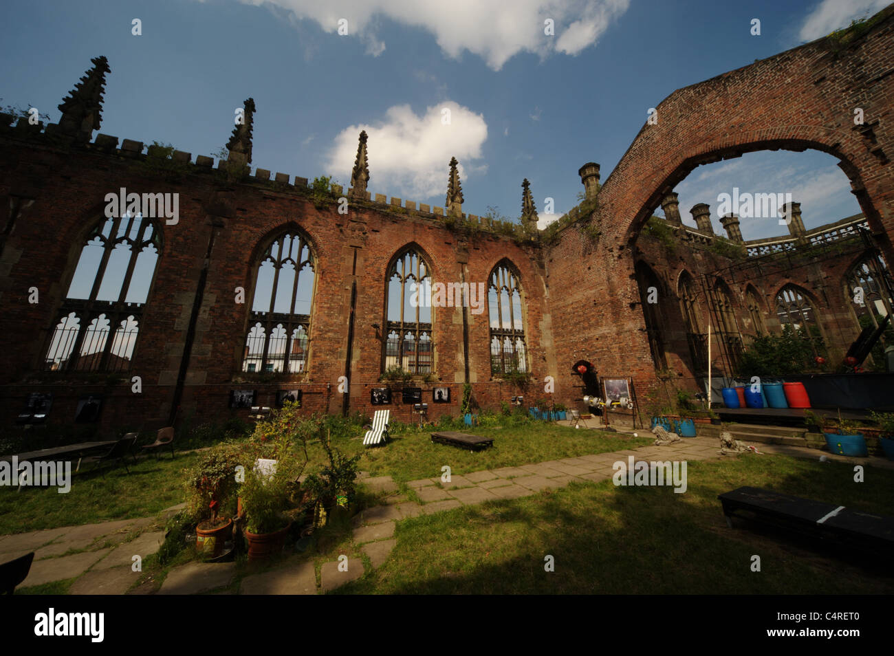 St Luke's Church, known as the bombed out church in the centre of ...