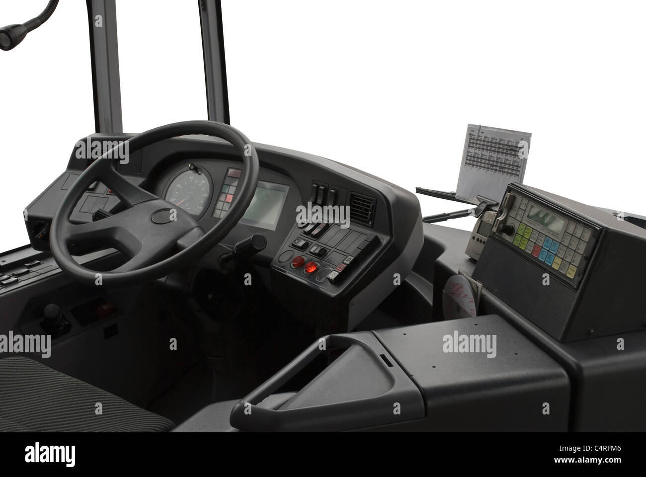 Designer Copy of Bus Driver Seat with Cutout Stock Photo - Alamy