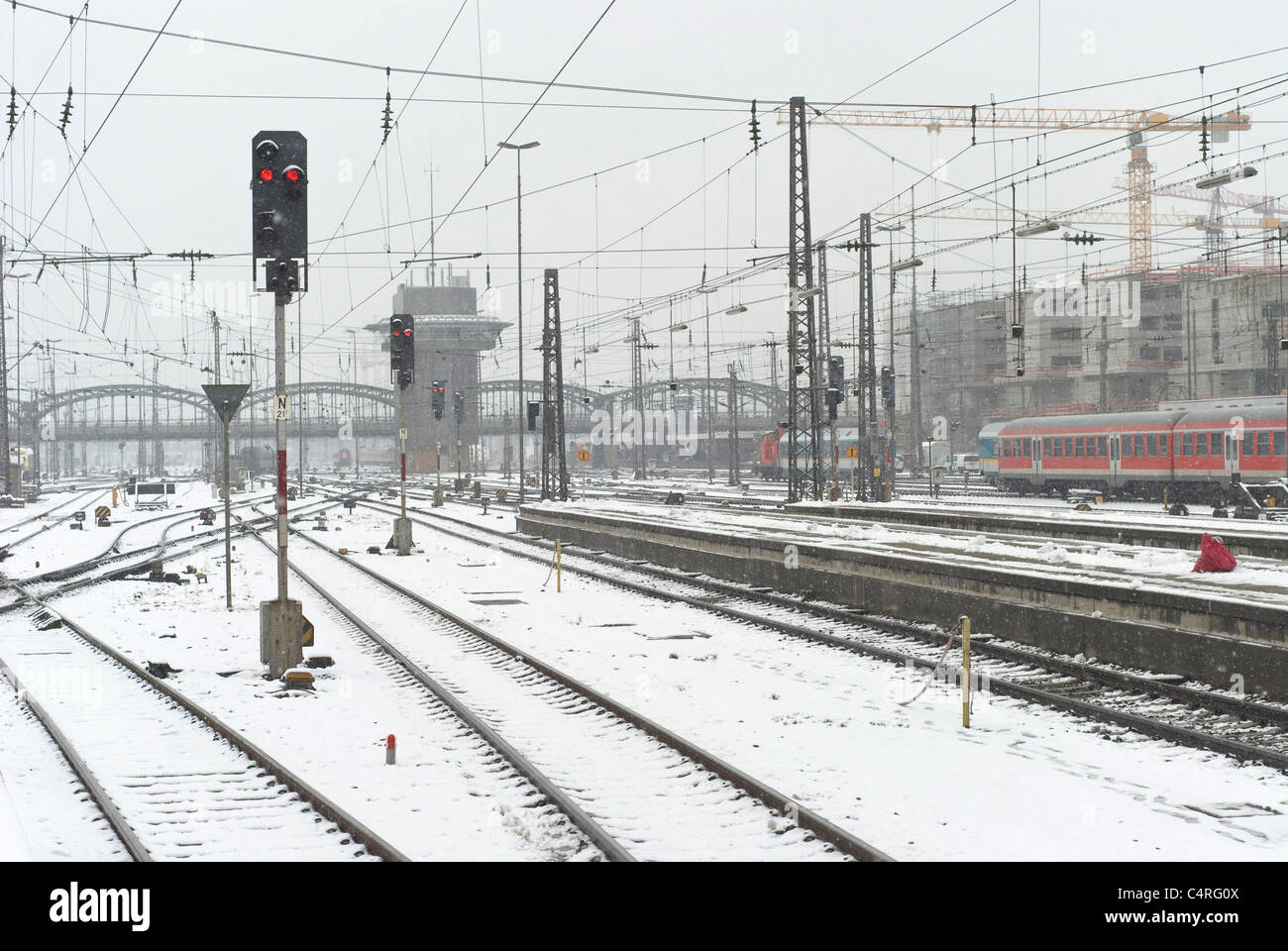 Snowy station hi-res stock photography and images - Alamy