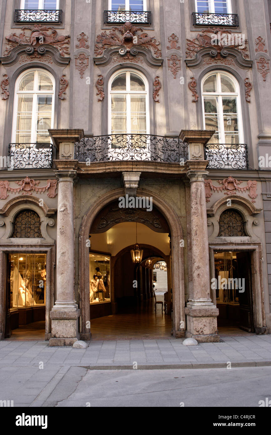 Preysing palais arcade architecture munich bavaria germany german hi ...