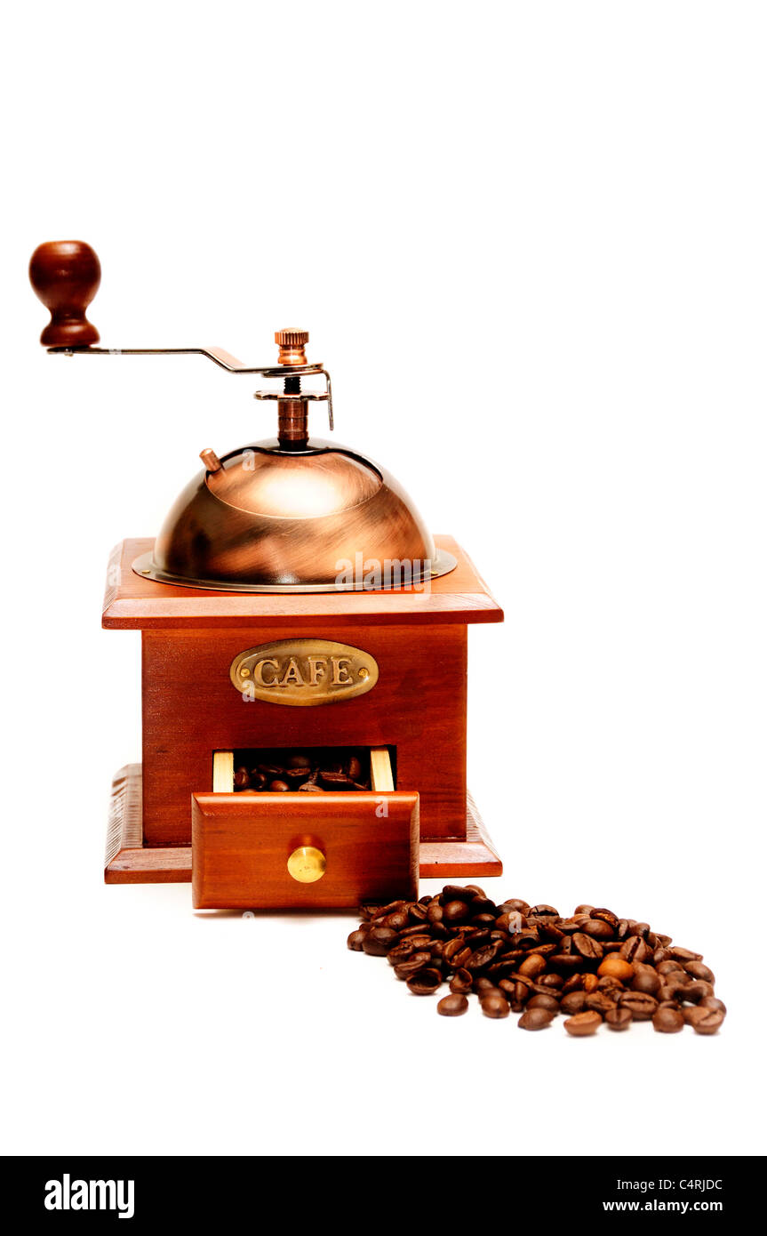 classic coffee grinder Stock Photo - Alamy