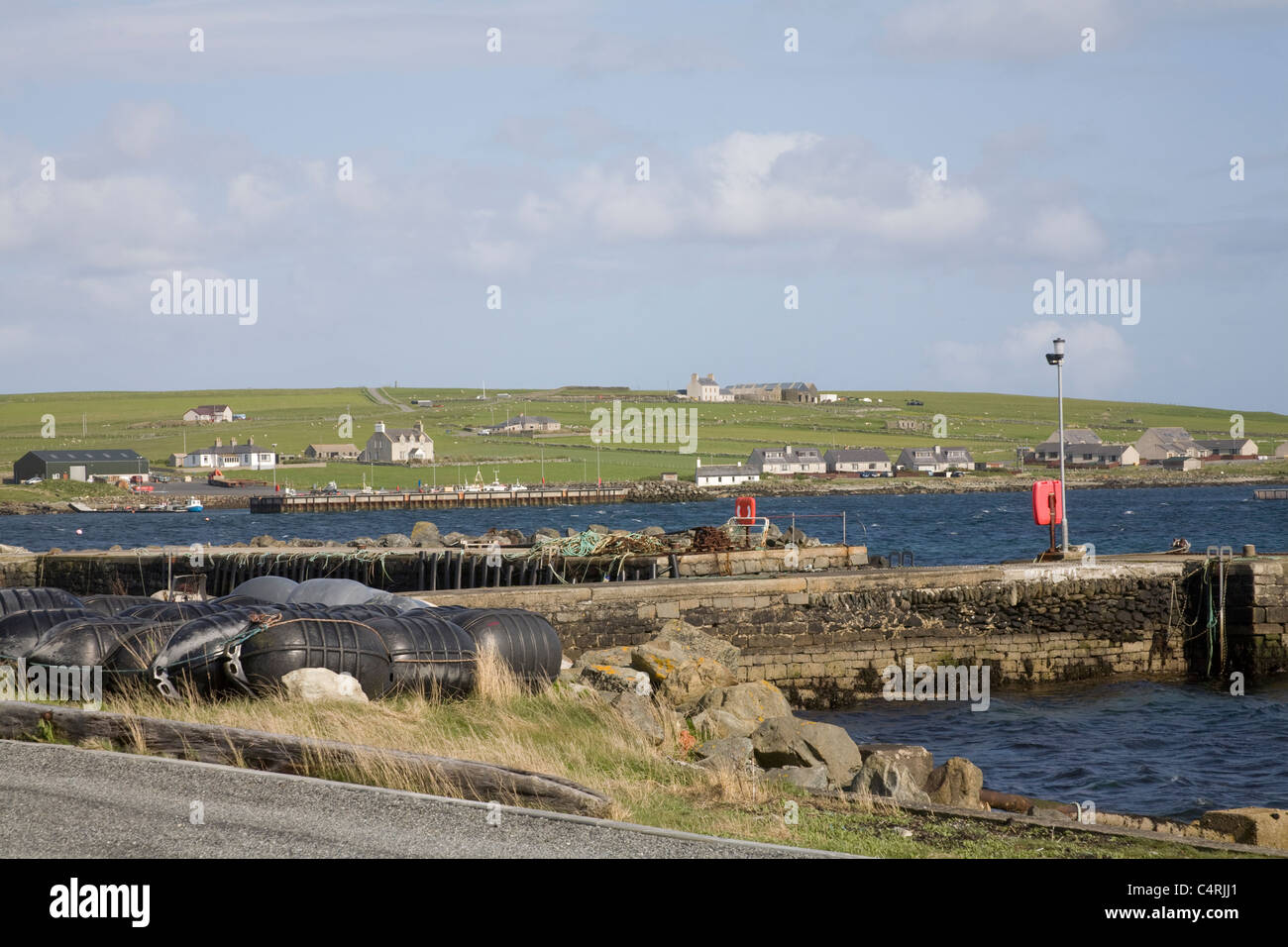 Uyeasound Unst Shetland Isles Harbour of this picturesque fishing ...
