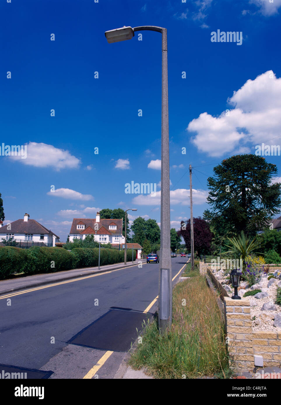 Concrete Street Light Lamposts Stock Photo - Alamy