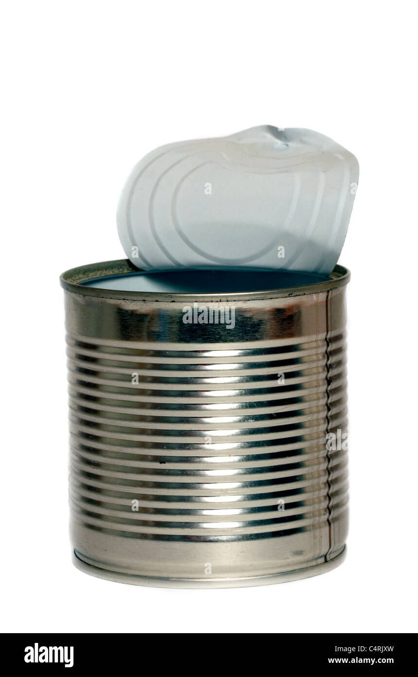 open tin can Stock Photo - Alamy