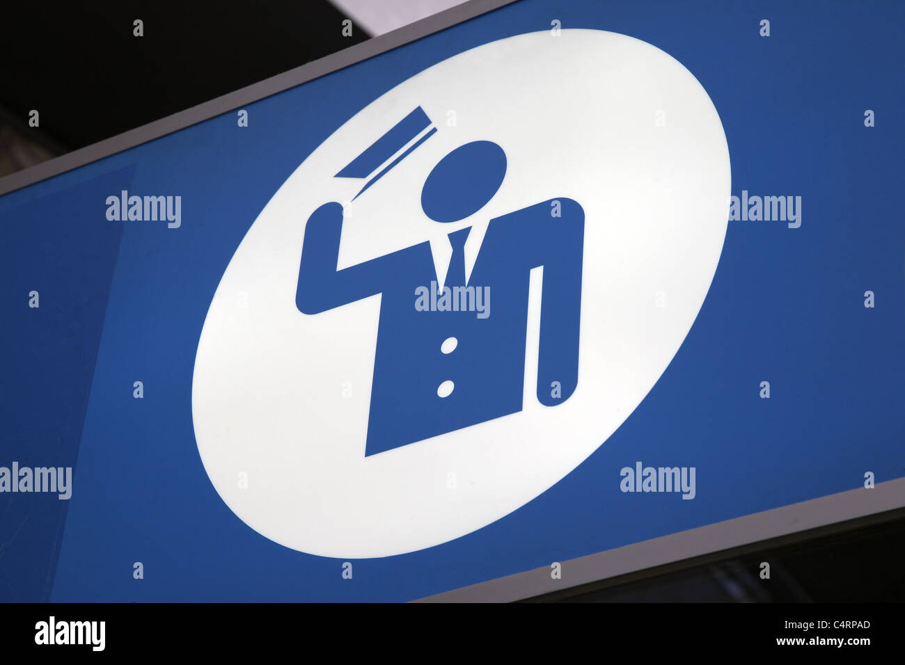 Railroad Station Sign Stock Photo - Alamy