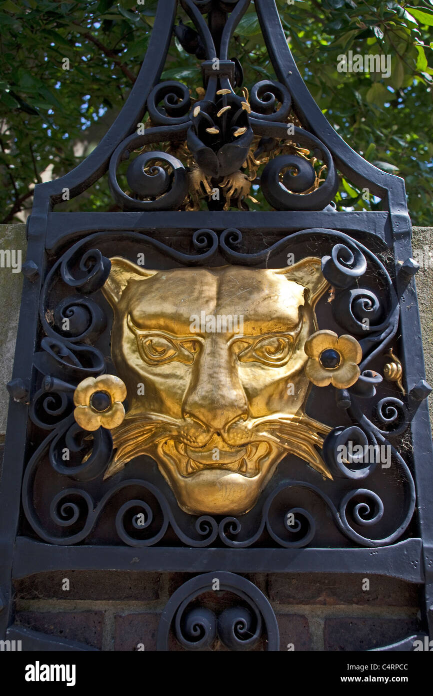 City of London St John Zachary churchyard gates June 2011 Stock Photo ...