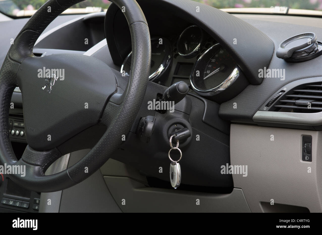 key in the ignition of a car Stock Photo - Alamy