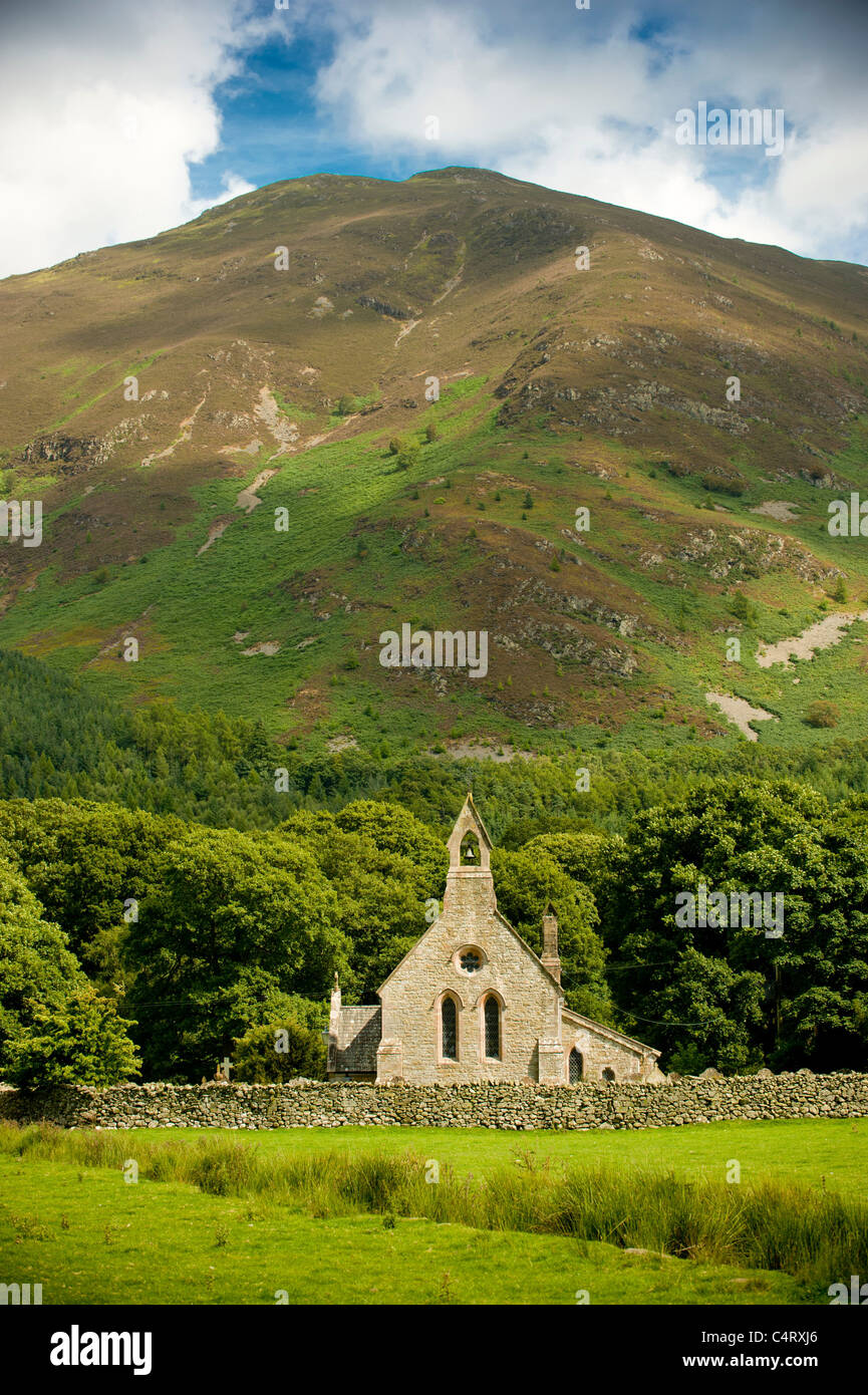 The remote church of St Bega's situated on the east shore of ...
