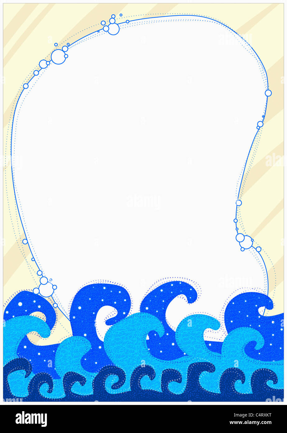 wave illustration in letters Stock Photo - Alamy