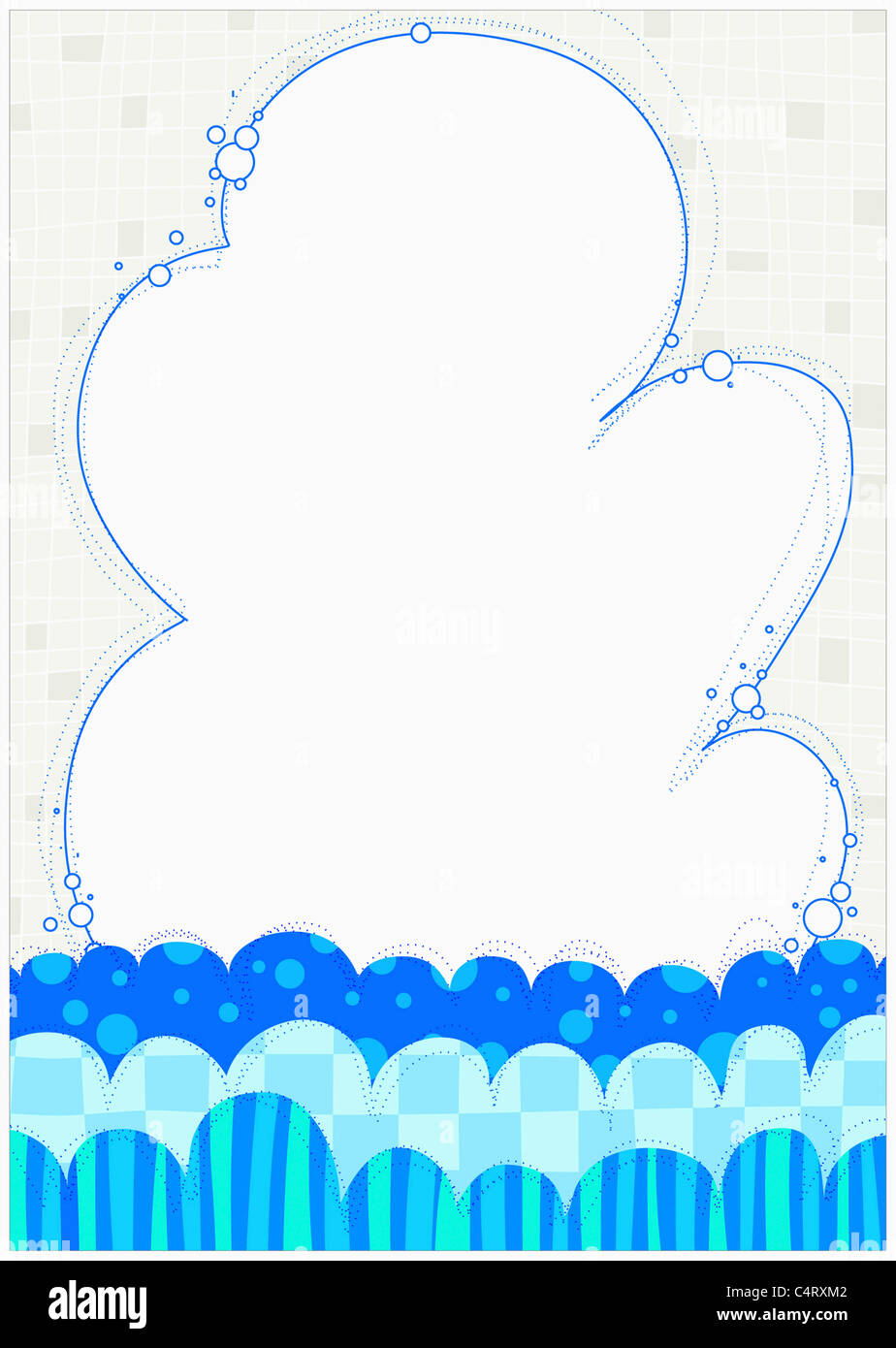 wave illustration in letters Stock Photo - Alamy