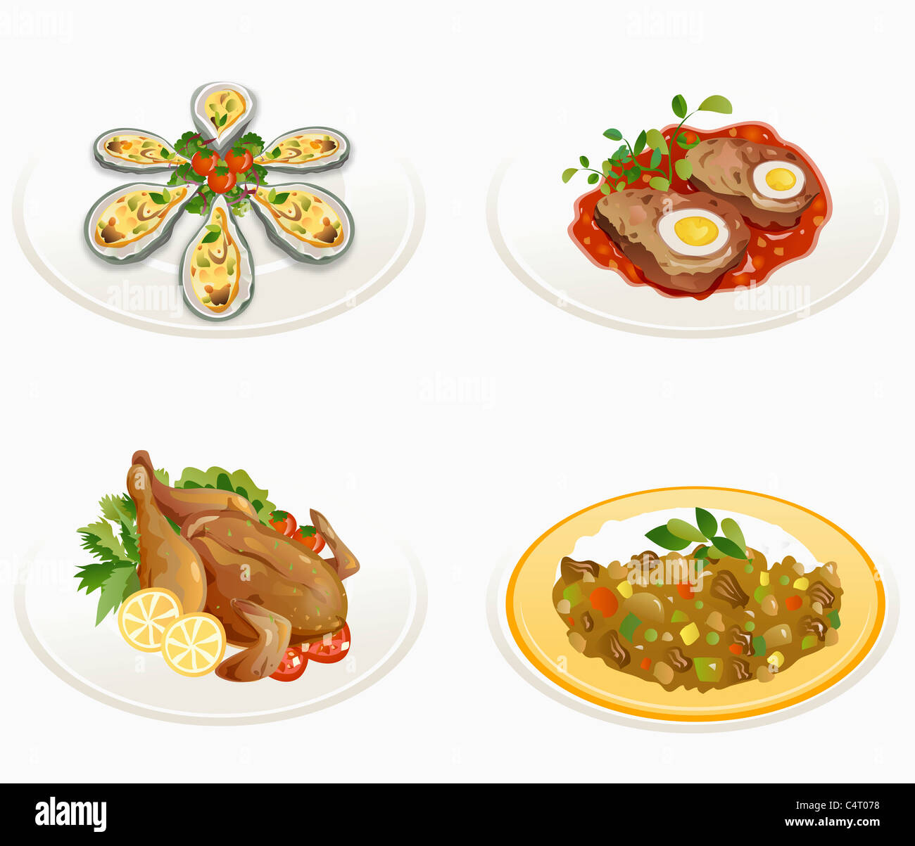 various types of food Stock Photo - Alamy