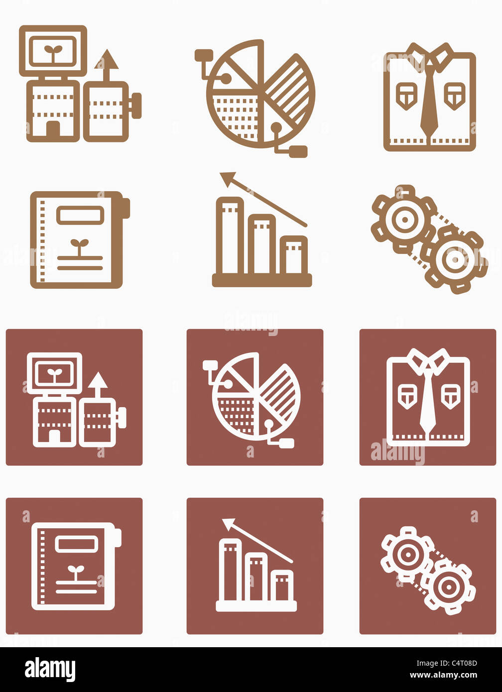 various types of icons Stock Photo - Alamy