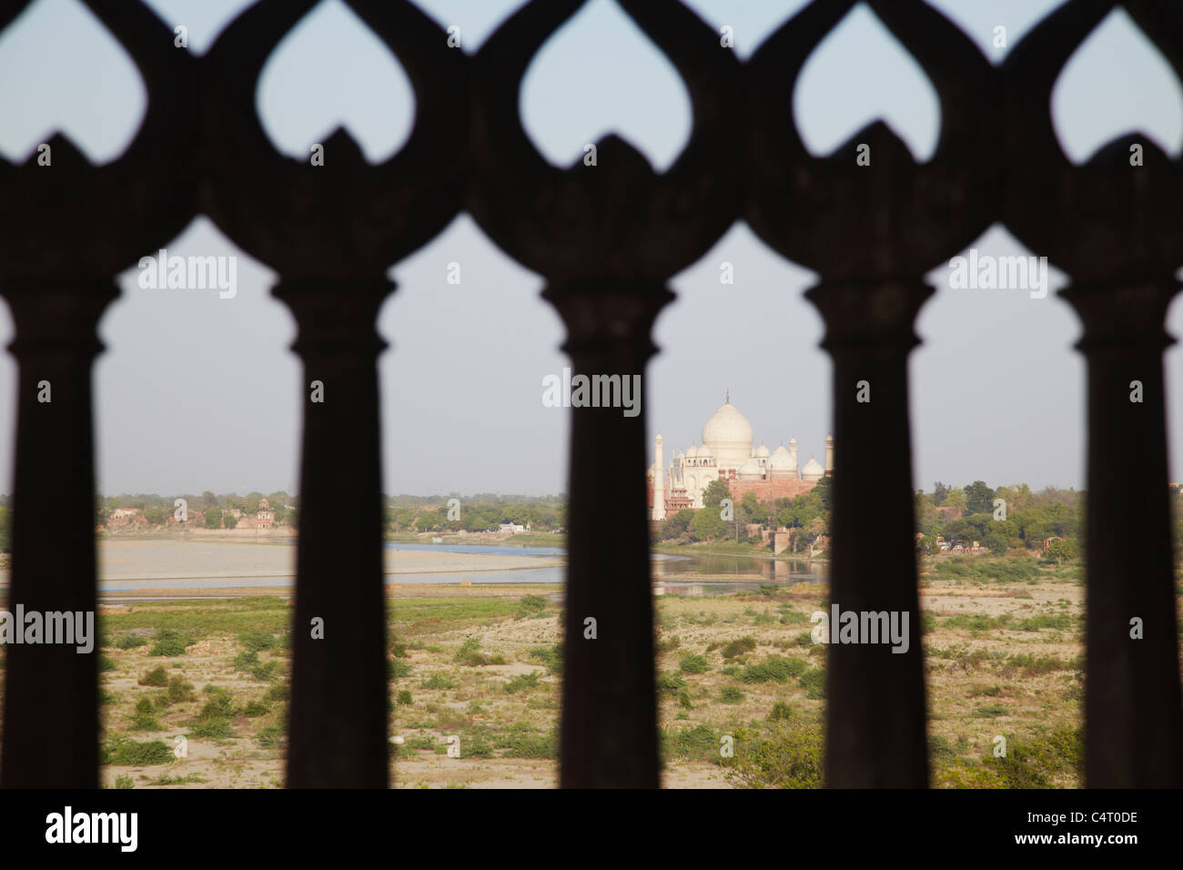 Taj mahal from red fort hi-res stock photography and images - Alamy