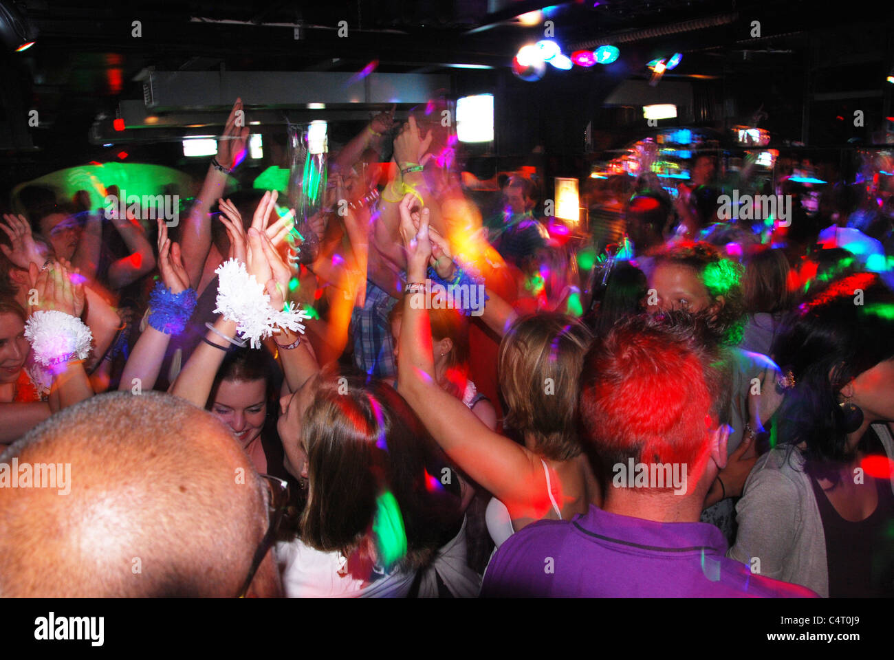 teenagers at a Spanish disco Stock Photo - Alamy