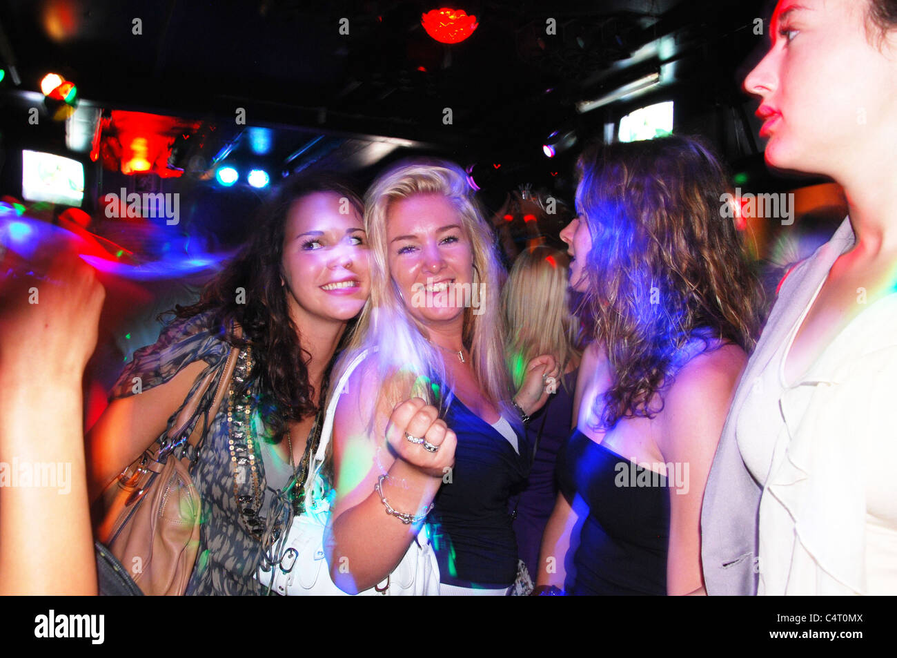 teenagers at a Spanish disco Stock Photo - Alamy