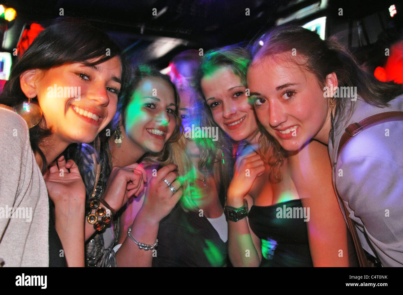teenagers at a Spanish disco Stock Photo - Alamy