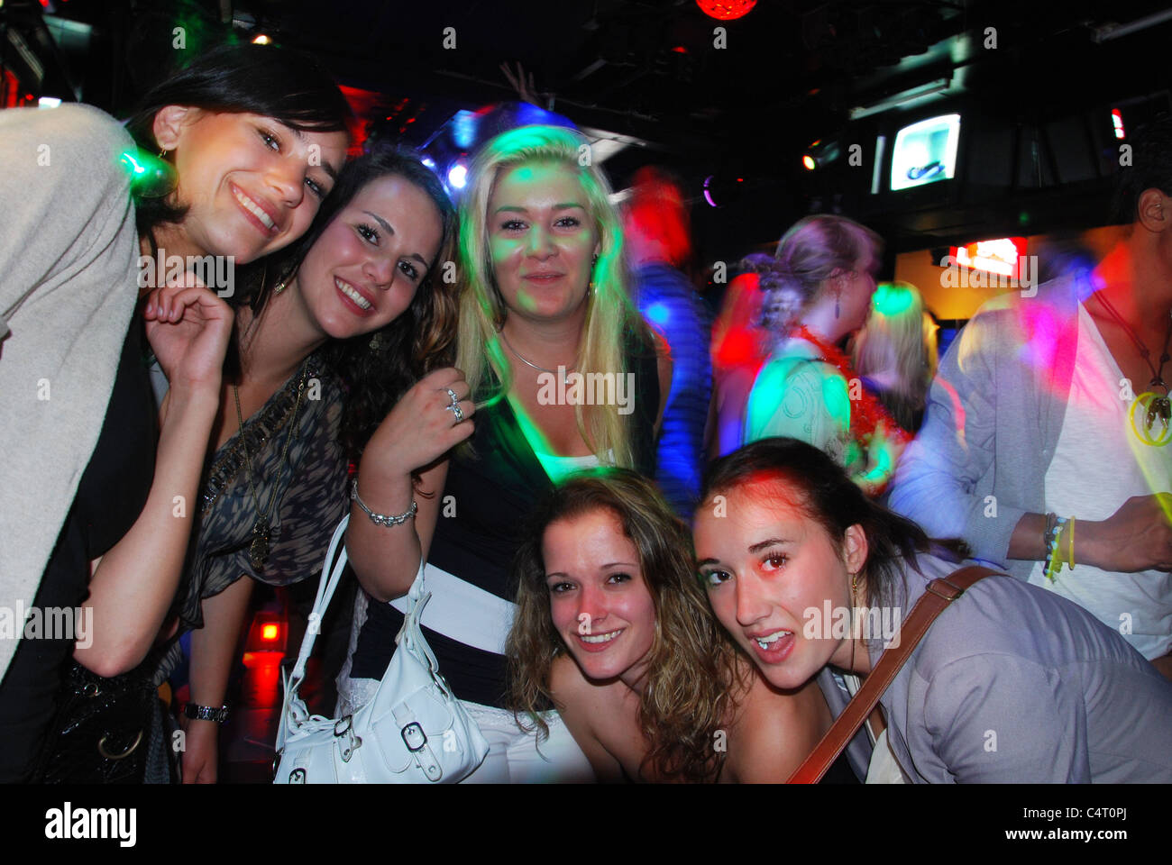 teenagers at a Spanish disco Stock Photo - Alamy